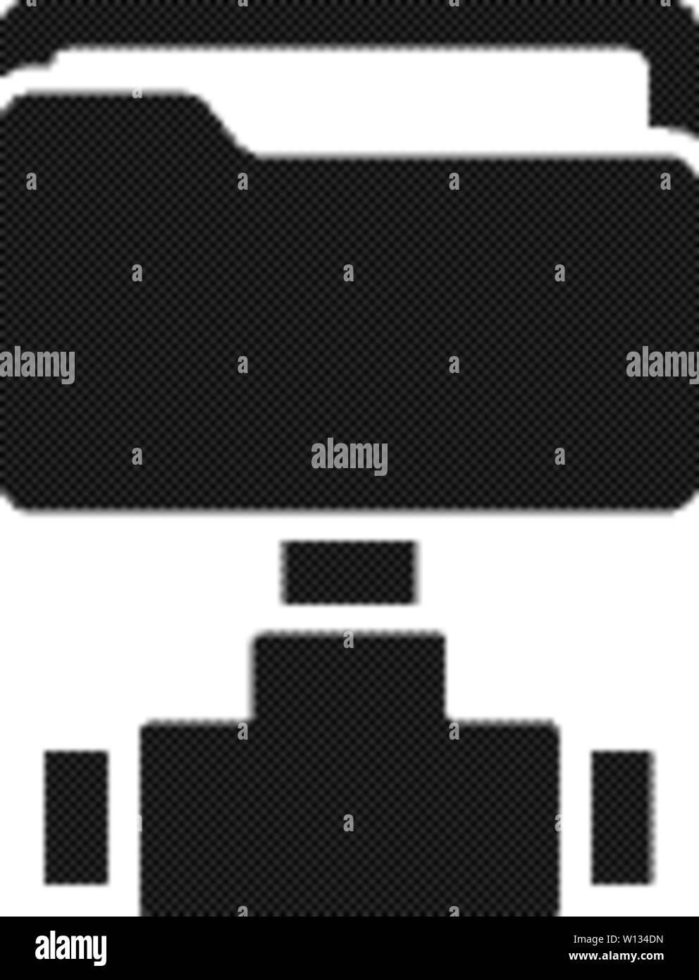 Shared folder icon in single grey color. Computer network, file sharing ... Shared folder icon in single grey color. Computer network, file sharing ...