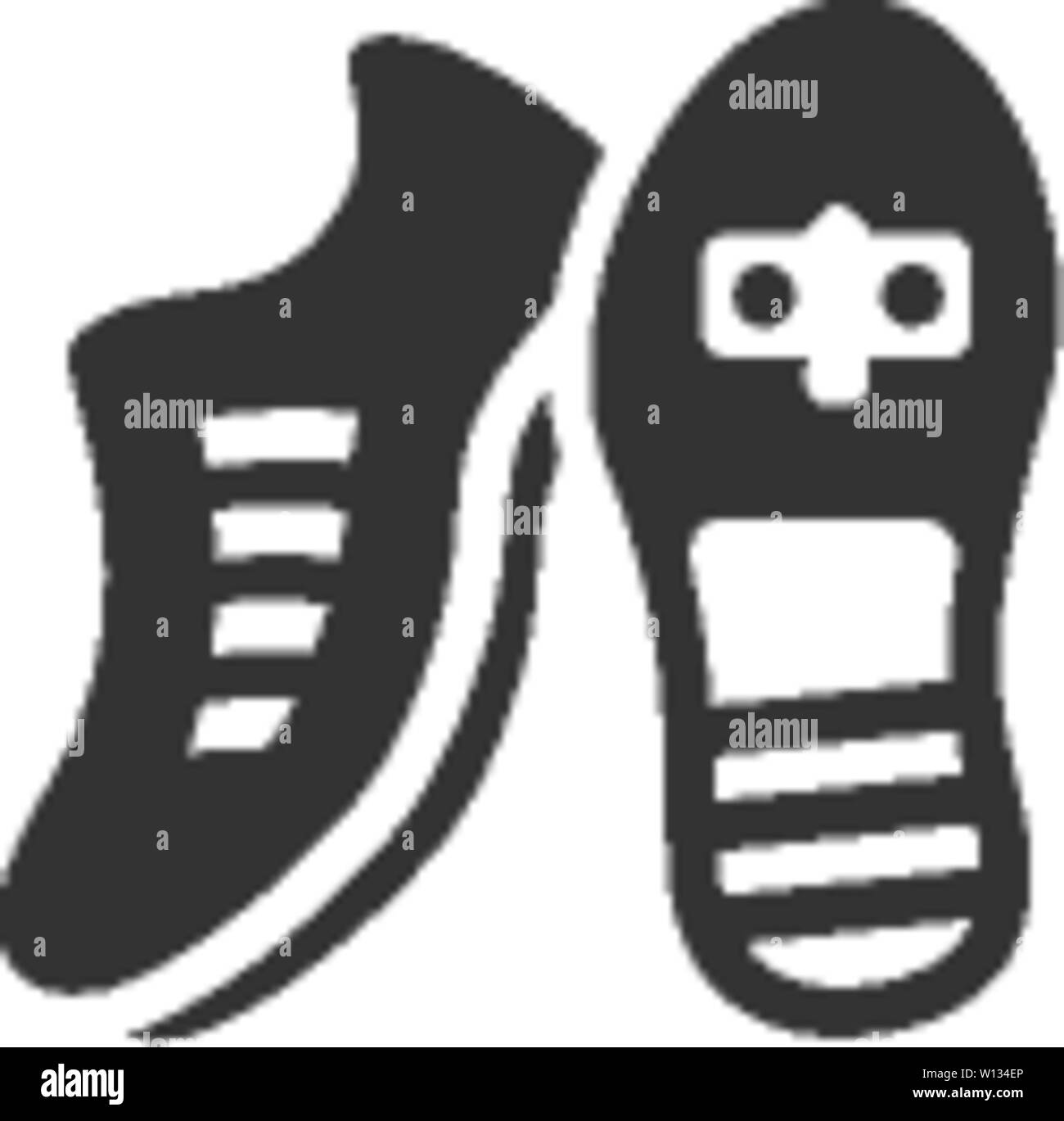 Cycling shoe icon in single grey color. Sport road race time trial foot ...