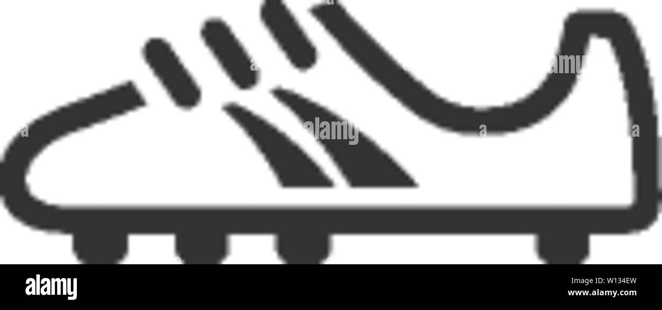 Soccer Shoe icon in single grey color. Sport football foot protection ...