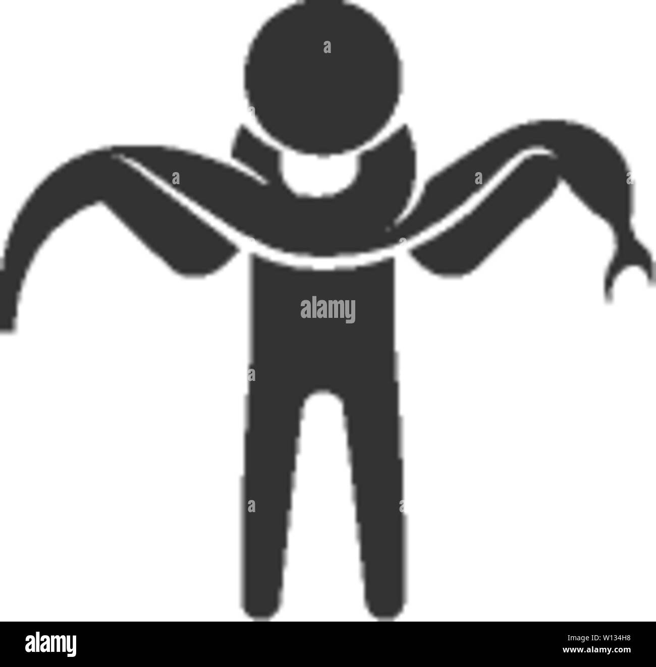 Man holding snake icon in single grey color. Zoo safari jungle posing ...