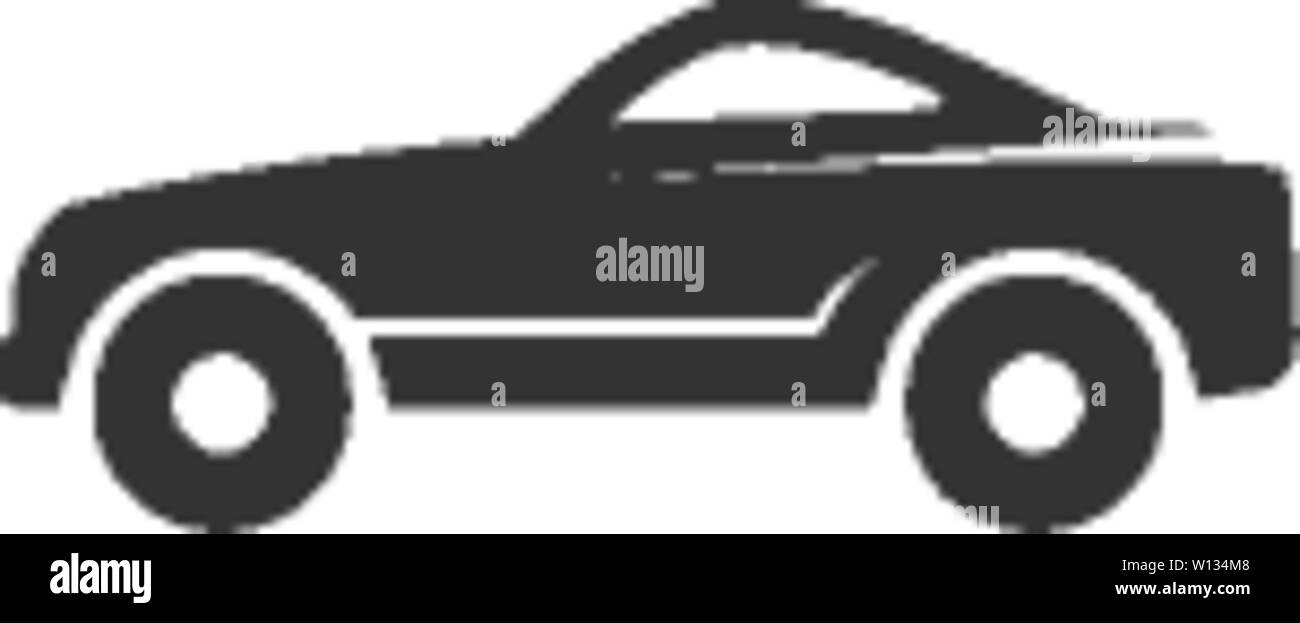 Sport car icon in single color. Luxury speed coupe automotive Stock ...