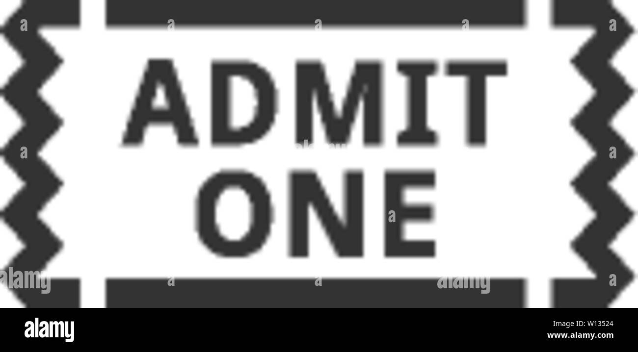 Ticket icon in single grey color. Cinema, concert, shows Stock Vector ...