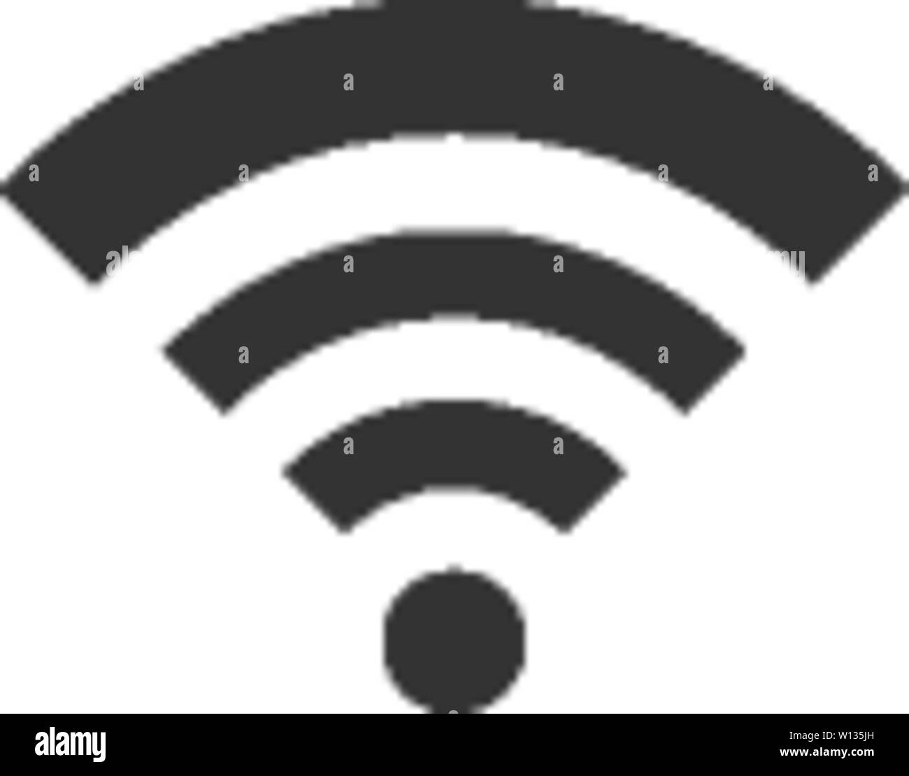 Wifi icon monochrome sign Stock Vector Images - Alamy