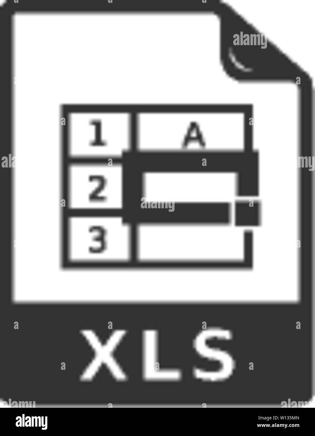 Spreadsheet file icon in single grey color. Office report finance ...