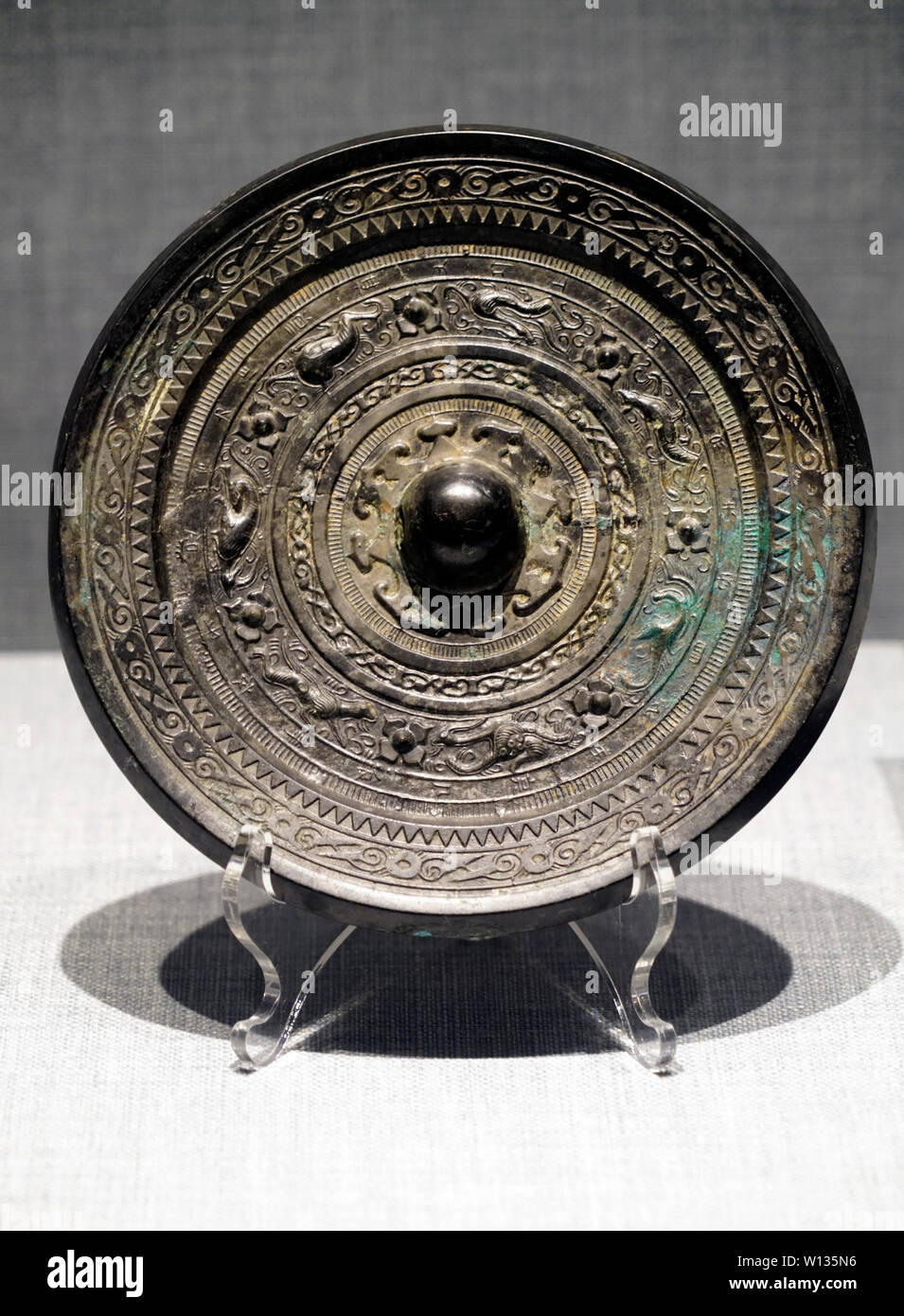 Ancient bronze mirror Stock Photo - Alamy