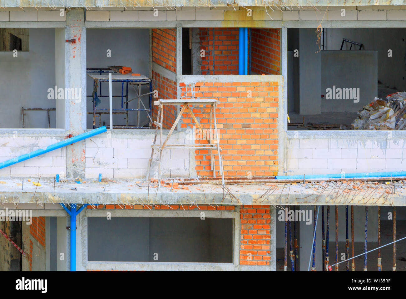 work construction building with copy space add text Stock Photo - Alamy