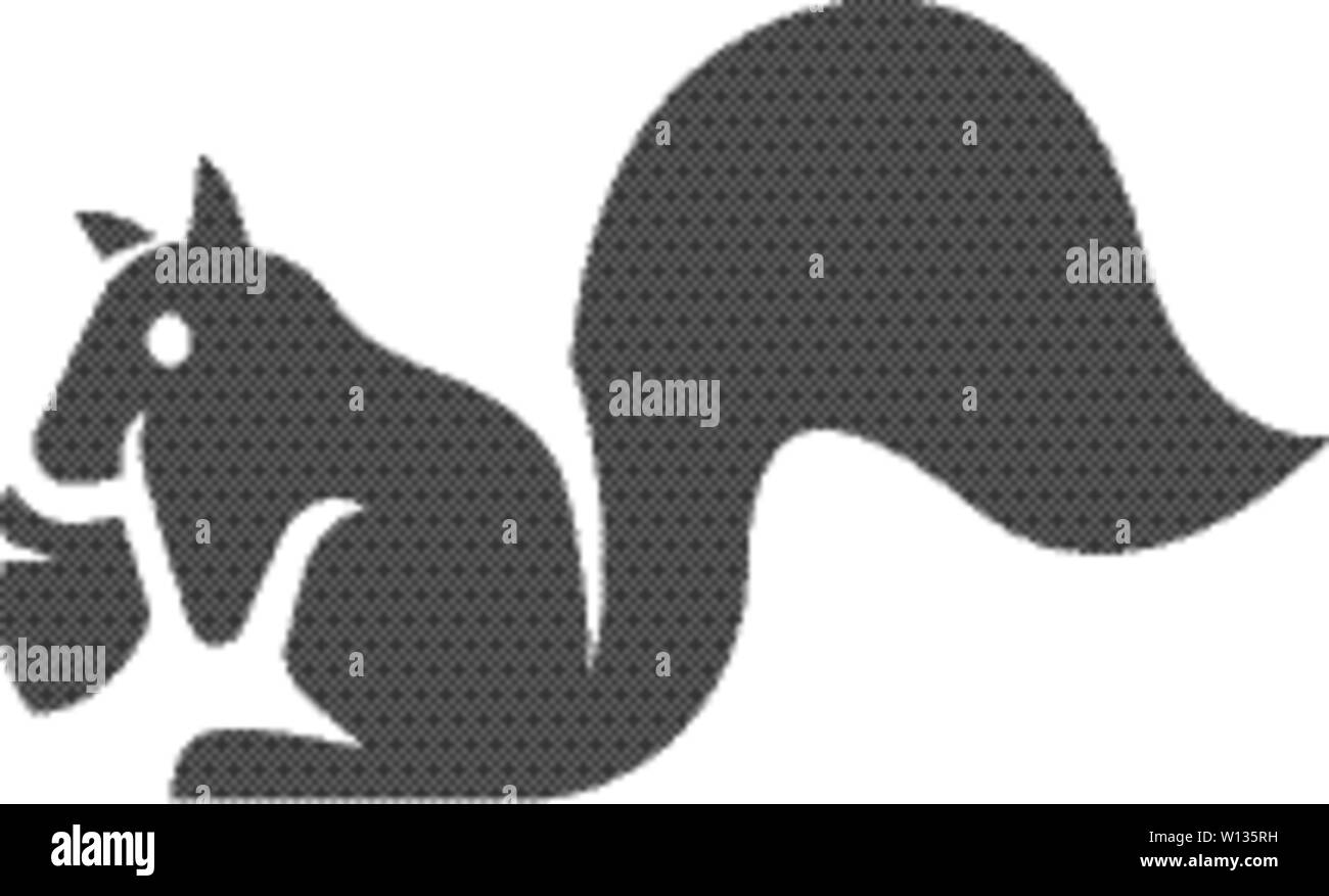 Eurasian grey squirrel Stock Vector Images - Alamy