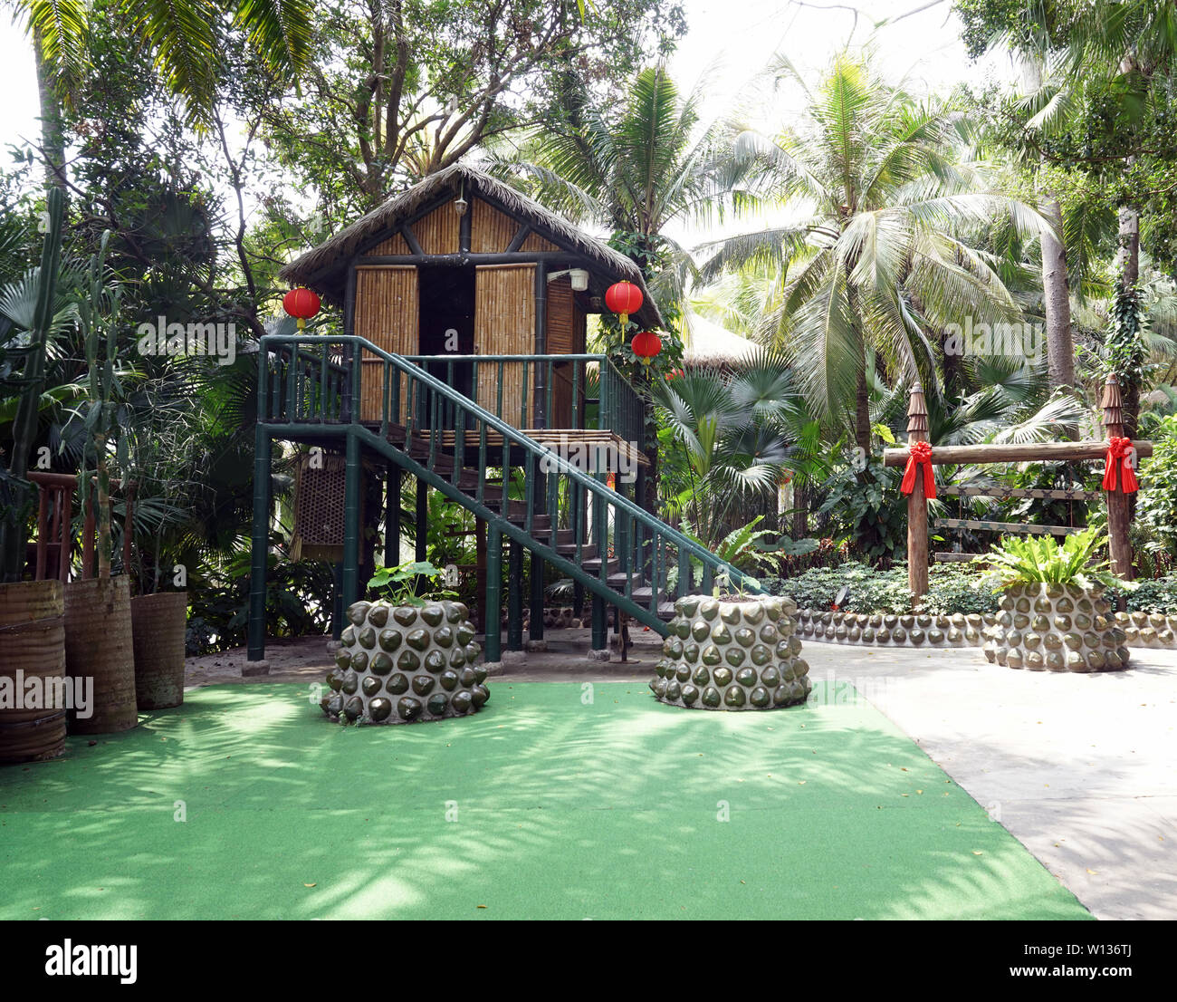 Folk village building Stock Photo - Alamy