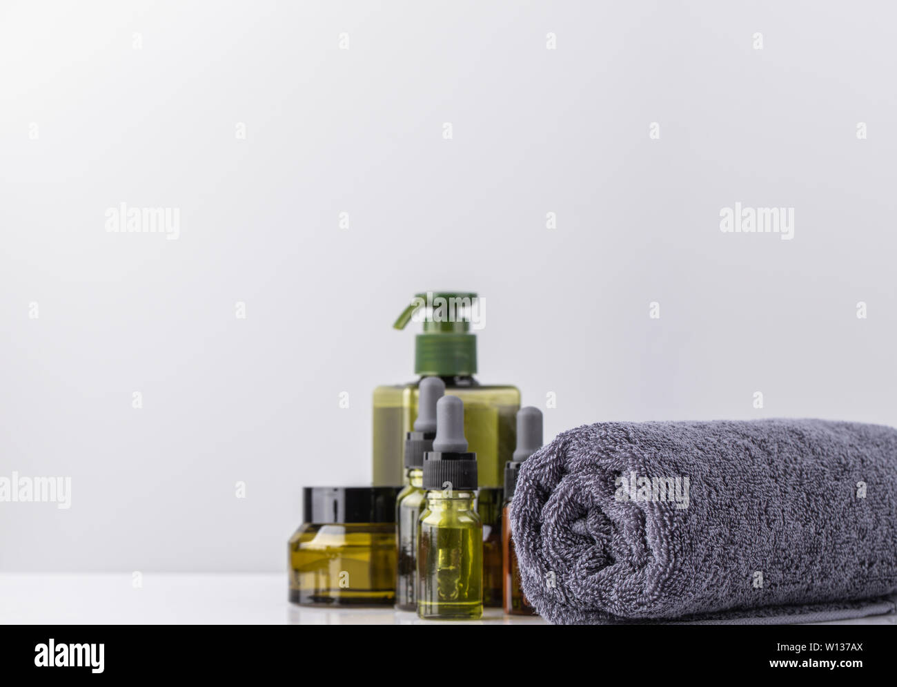 Spa cleaning supplies Stock Photo - Alamy