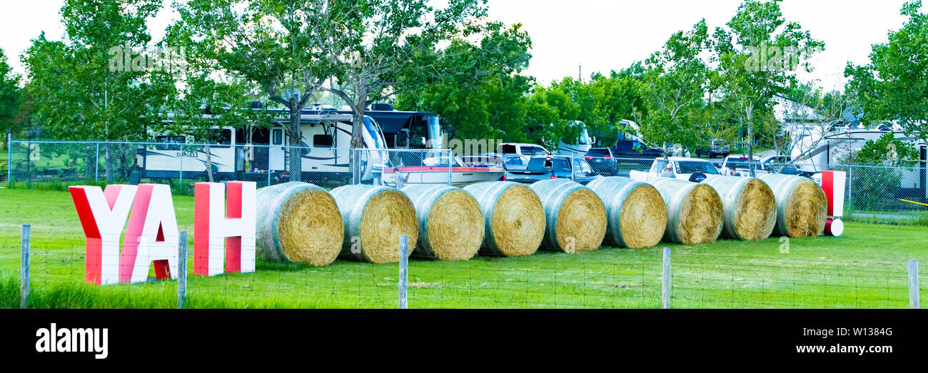 June 29 2019 - Calgary, Alberta, Canada - Calgary Stampede Signs and ...