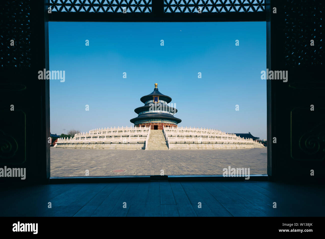 Ancient Chinese Architecture, Temple of Heaven Stock Photo - Alamy