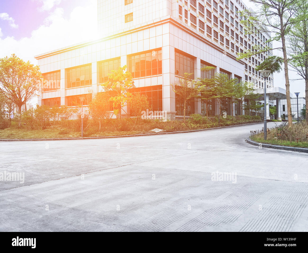Commercial office park Stock Photo - Alamy