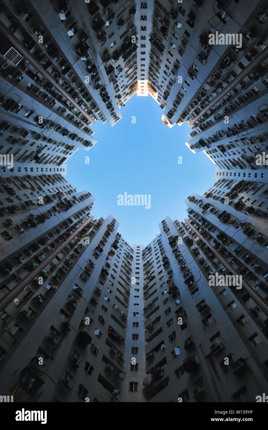 Macau net red building Stock Photo - Alamy