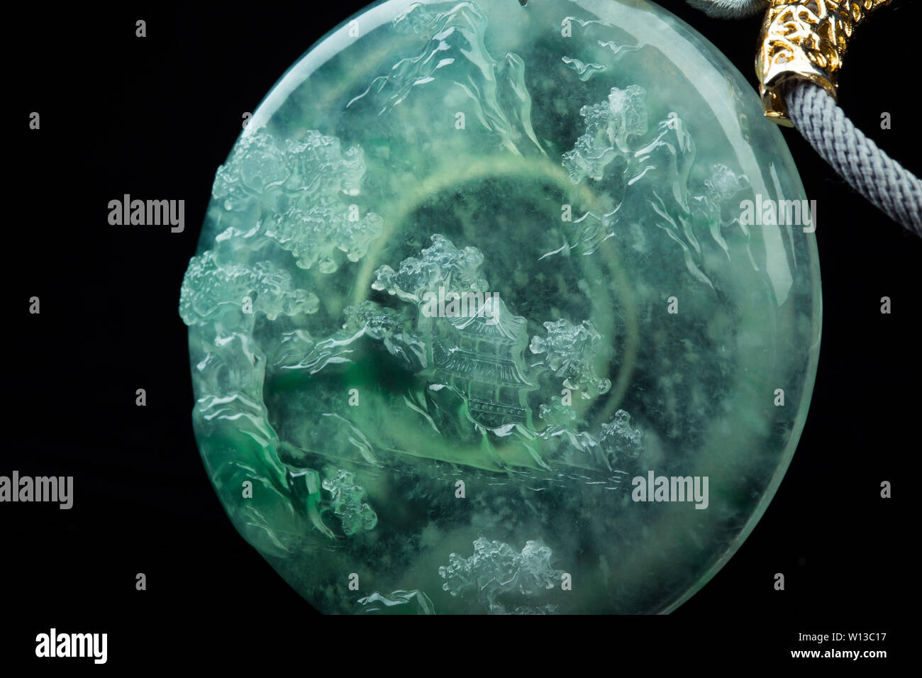 Glass, high-ice jade Stock Photo - Alamy