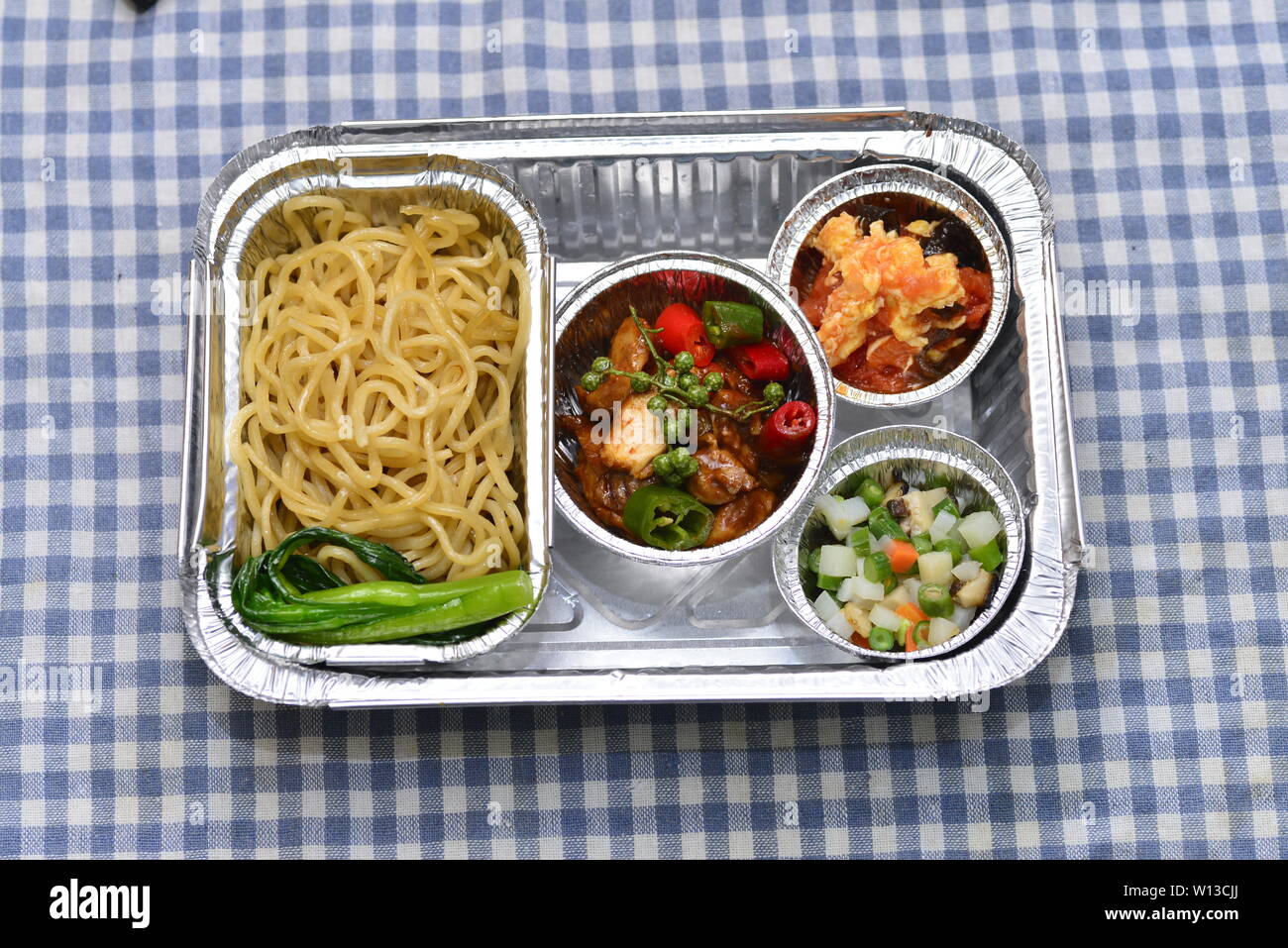 Airplane meals, high-speed rail meals, boxed lunch, fast food Stock ...