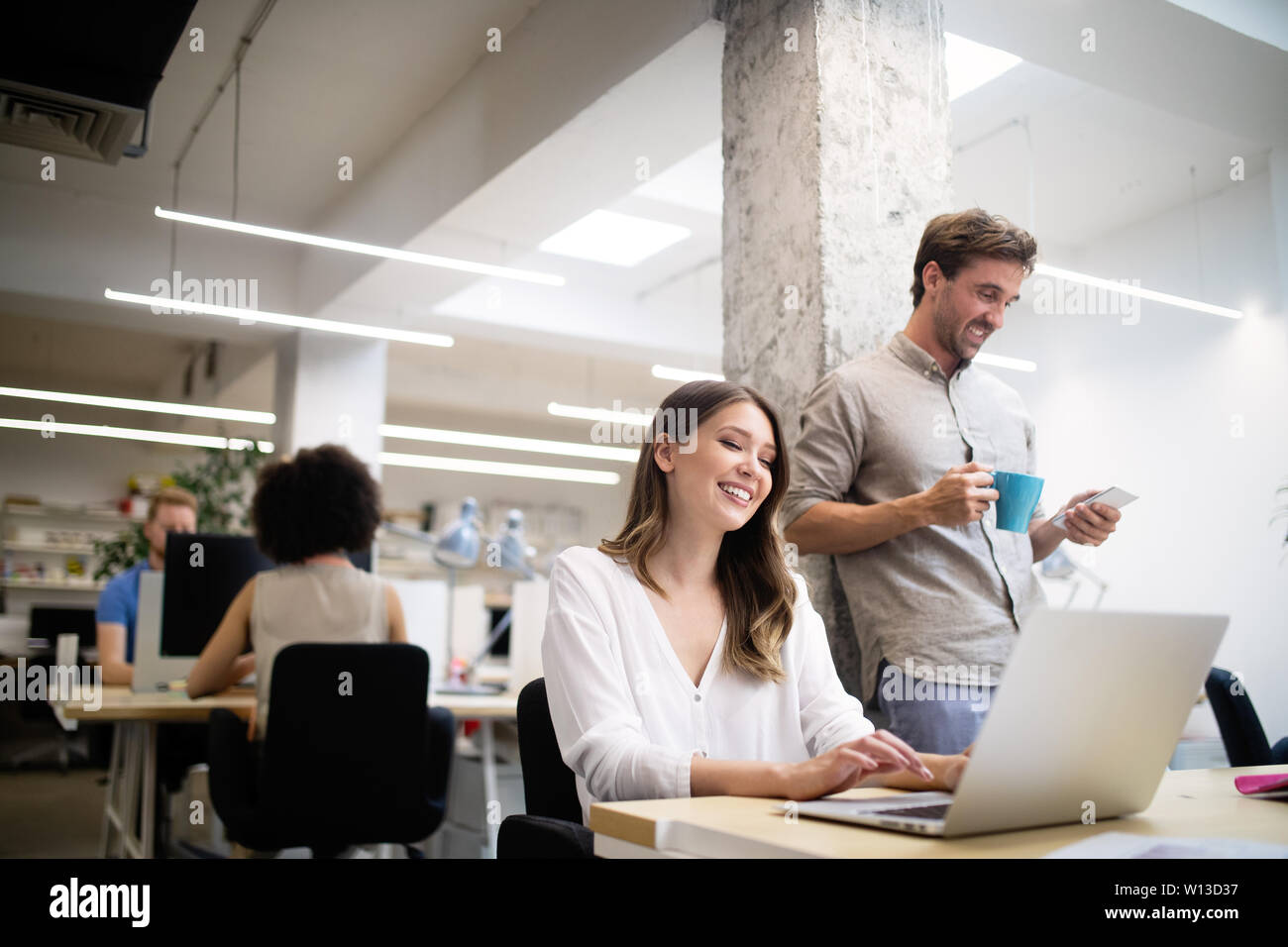 Business people meeting good teamwork in office Stock Photo - Alamy