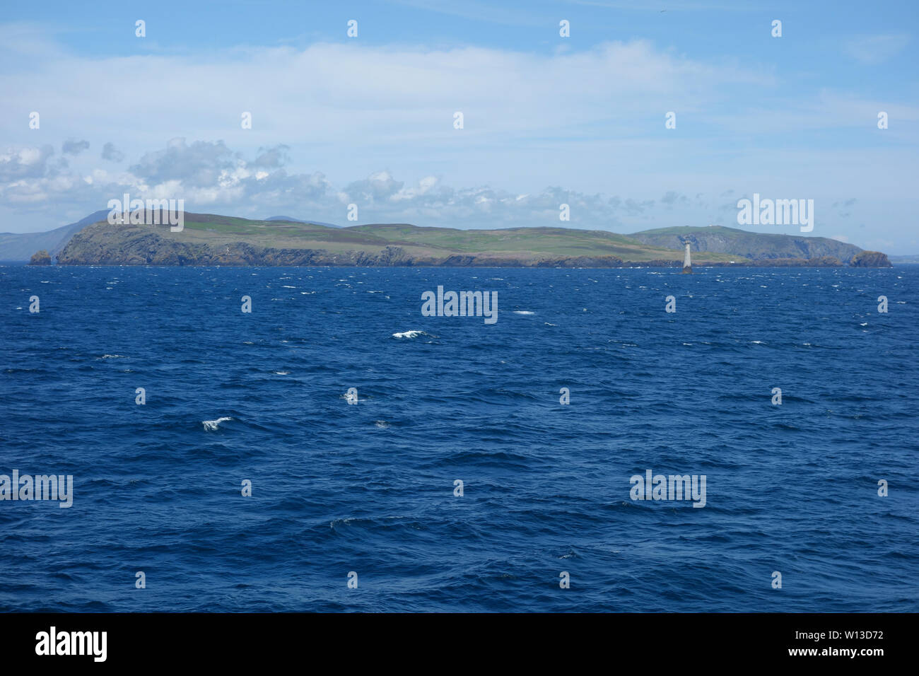 Chicken Rock Lighthouse & Calf of Man Island from the Stena Line Ferry ...