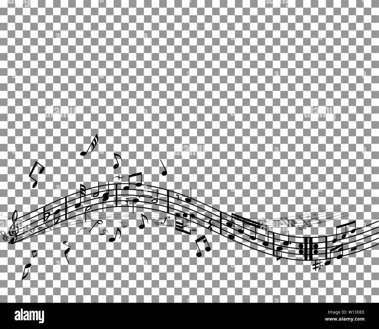 Vector Notes Design With Transparency Grid on Back. Vector Illustration ...