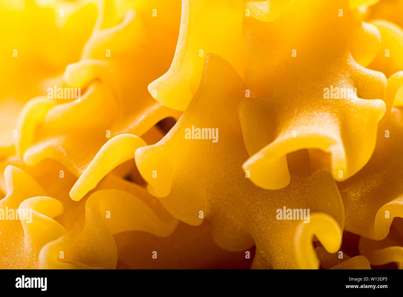 Raw mafalda corta pasta hi-res stock photography and images - Alamy