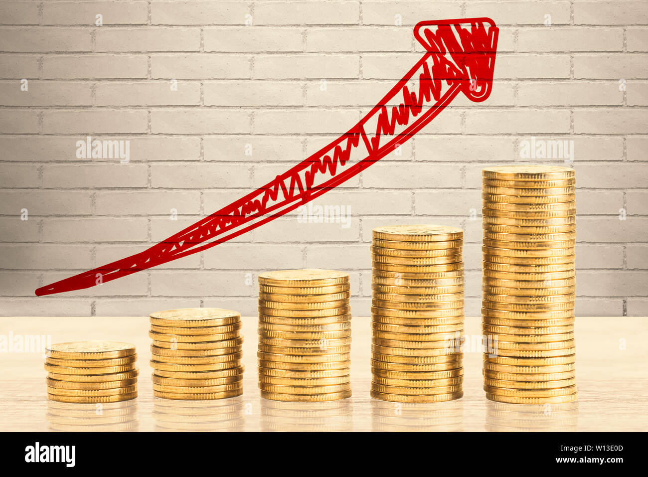 Rising arrows hi-res stock photography and images - Alamy