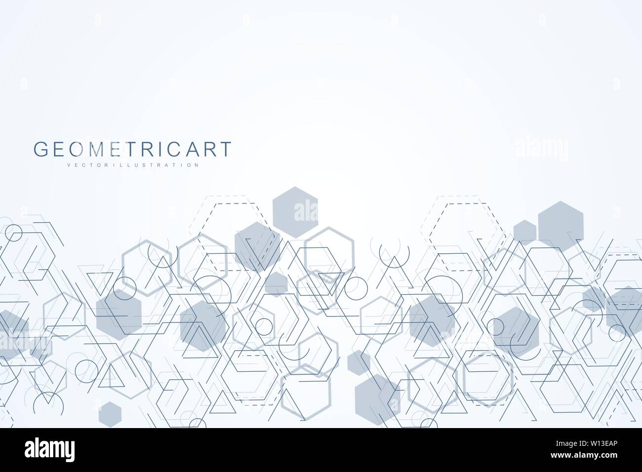 Modern futuristic background of the scientific hexagonal pattern ...