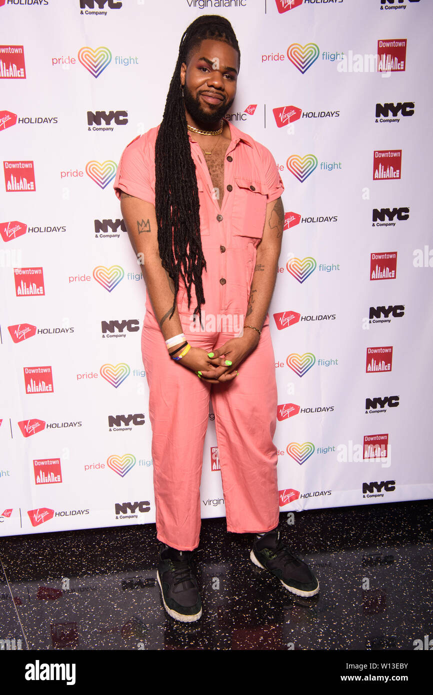 Mnek attending virgin pride flight party hi-res stock photography and ...