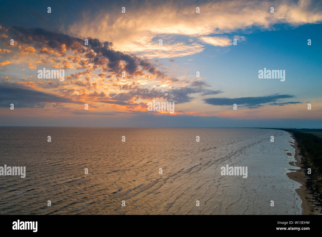 Autumn scenery of Xingkai Lake, China-Russia border lake Stock Photo ...