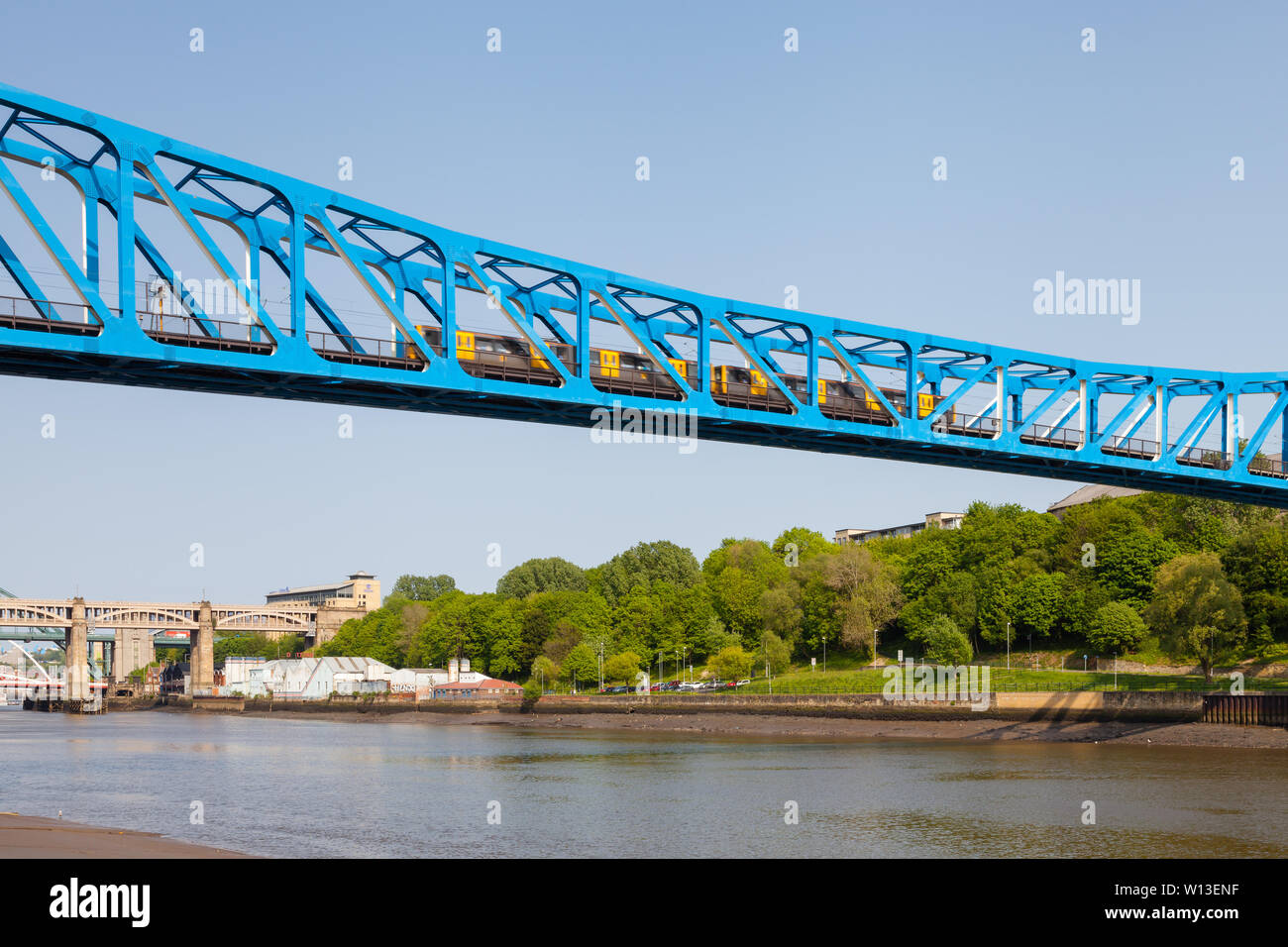 The Queen Elizabeth II bridge over the River Tyne. A Tyne and Wear ...