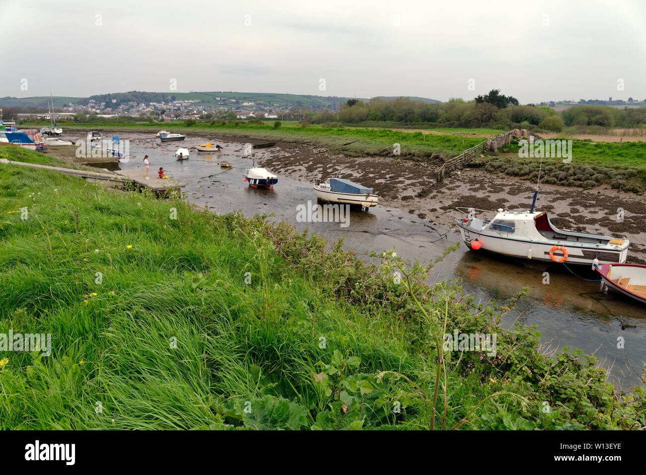 Low Tide at Velator Quay, Braunton, North Devon, UK Stock Photo - Alamy