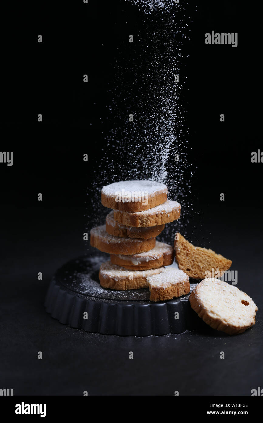 Dried bread biscuits Stock Photo - Alamy