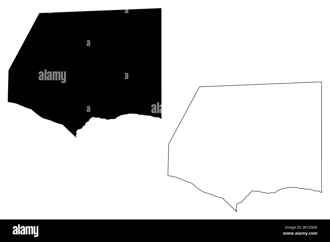 Ennedi Est Region Regions Of Chad Republic Of Chad Map Vector Illustration Scribble Sketch