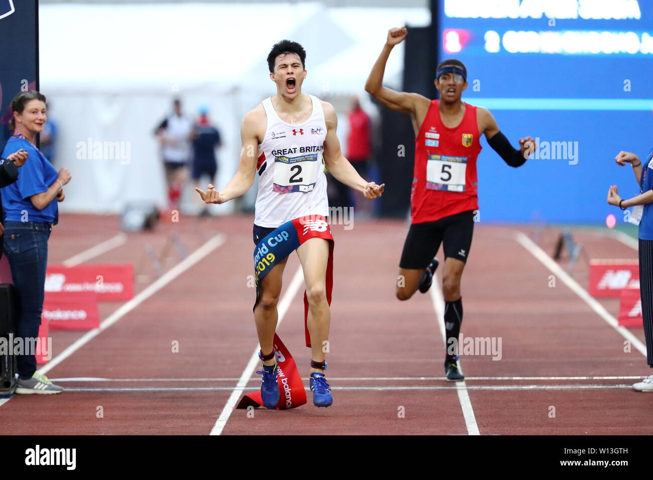 Tokyo, Japan. 29th June, 2019. (L-R) Joseph "Joe" Choong (GBR), Marvin ...