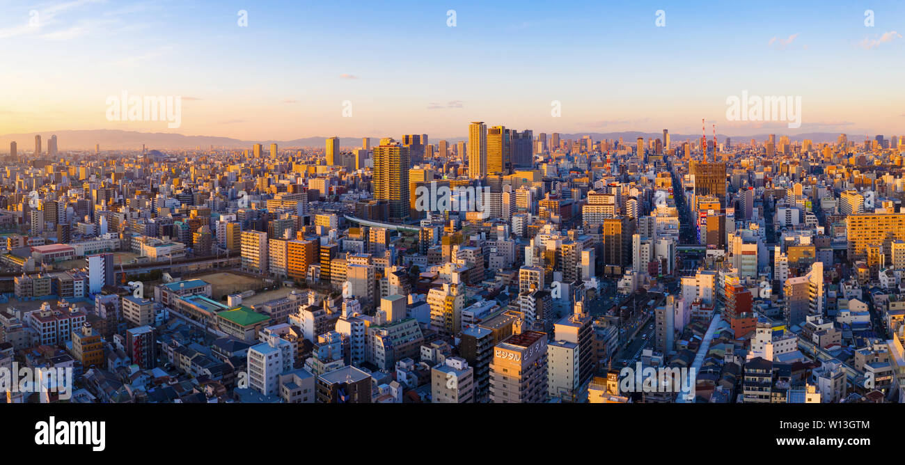 Japan osaka birds eye view hi-res stock photography and images - Alamy