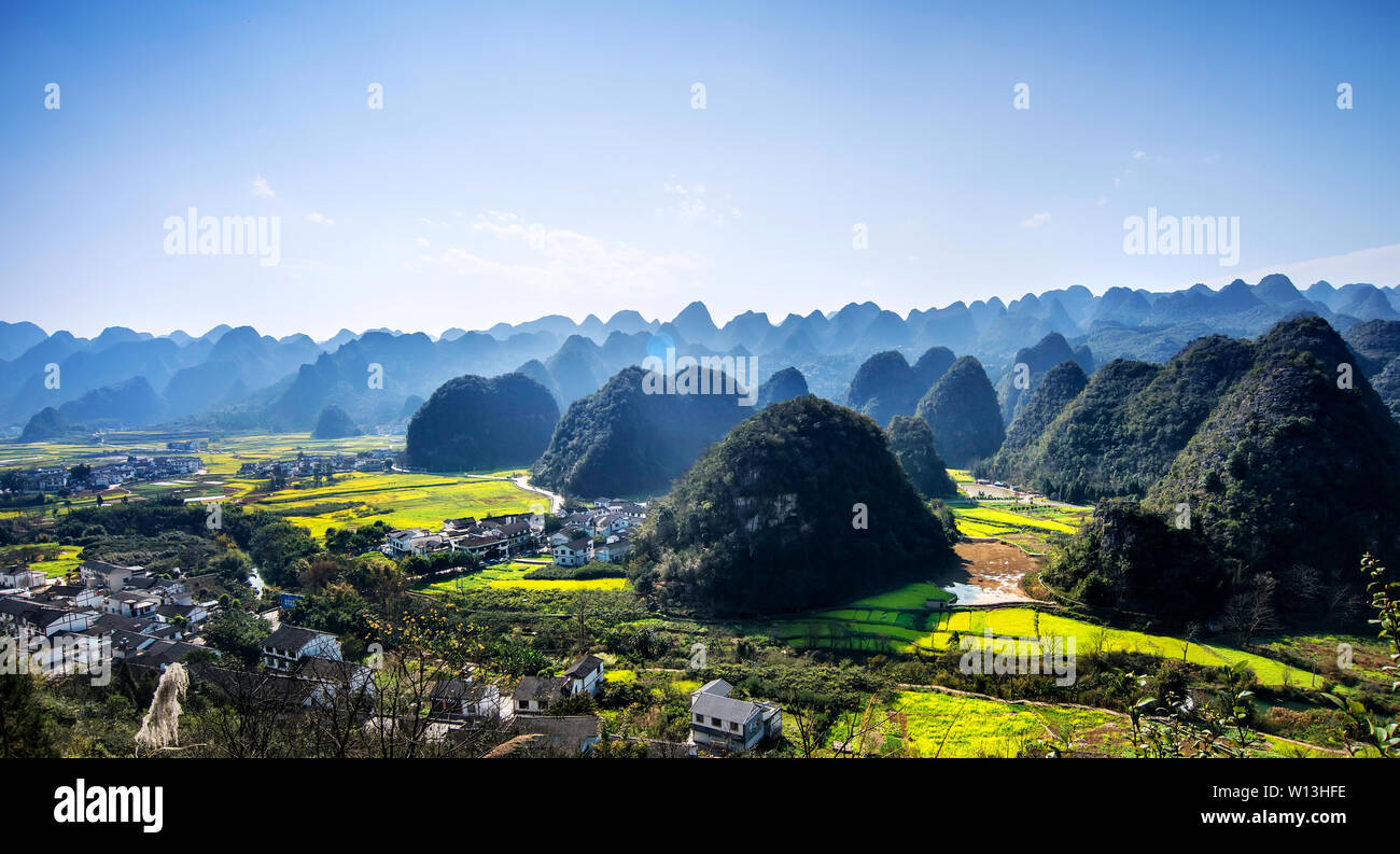Spectacular karst landform in China's guangxi wanfeng forest scenic ...