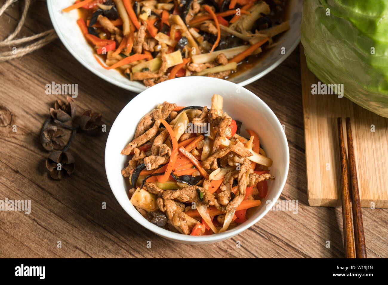 Stir fry shredded meat hi-res stock photography and images - Alamy
