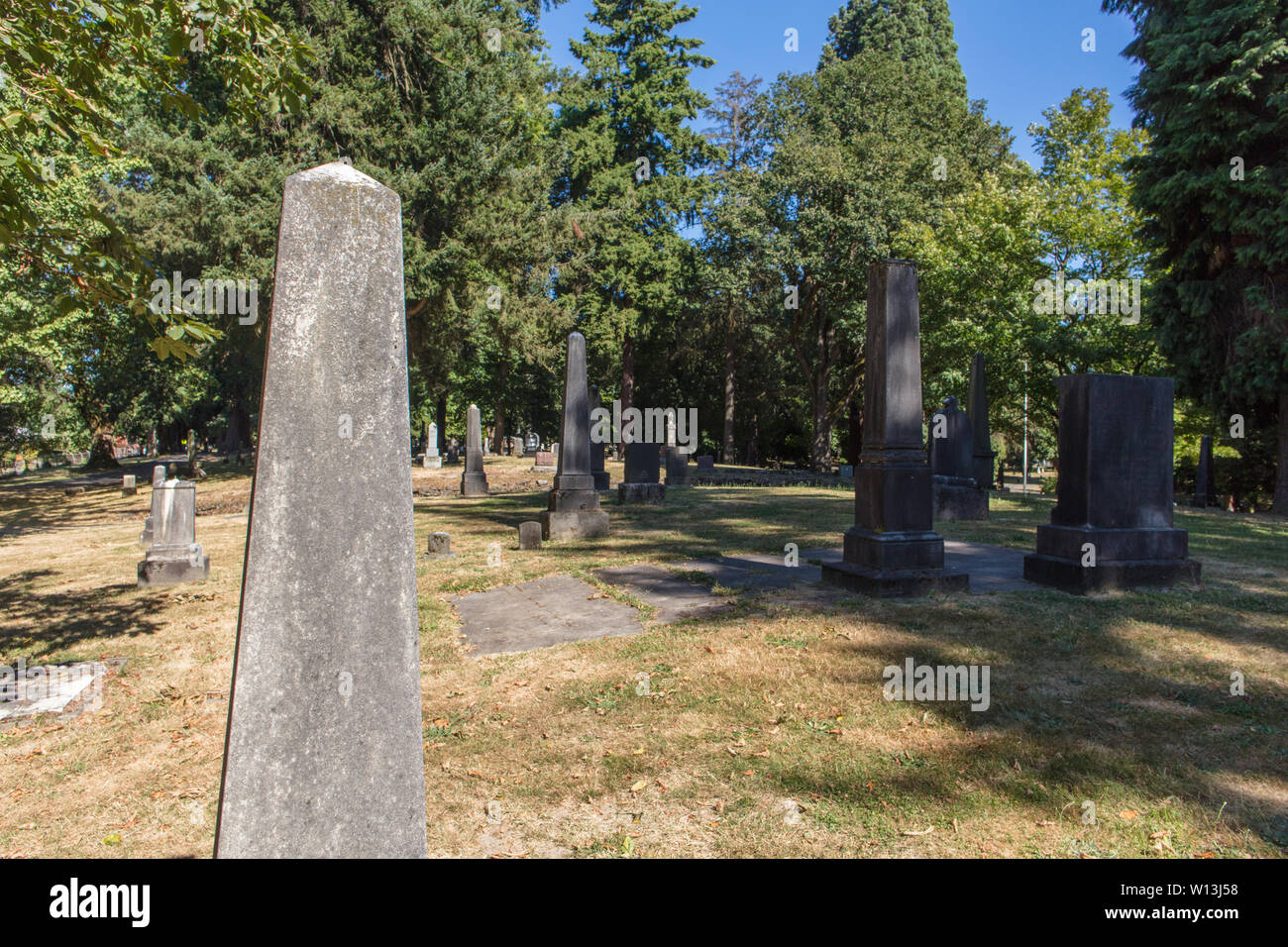 Portland cemetery, United States Stock Photo - Alamy