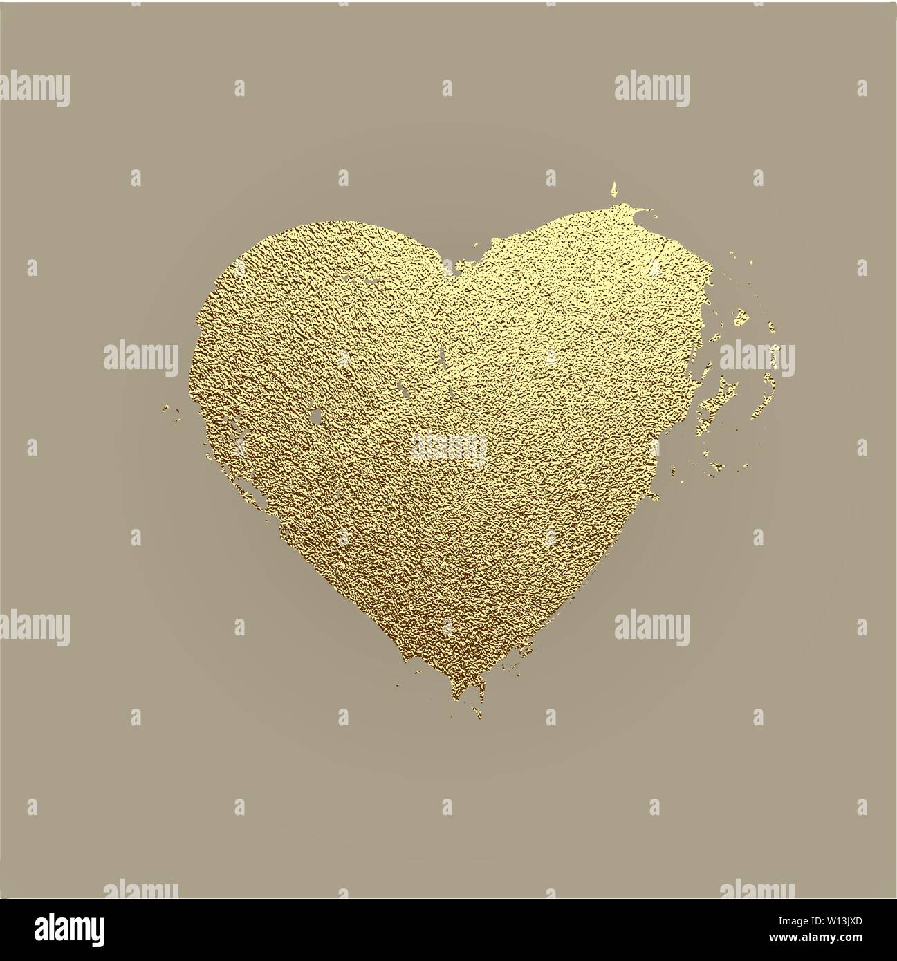 Heart gold foil glitter icon for luxury Valentine, wedding or birthday ...