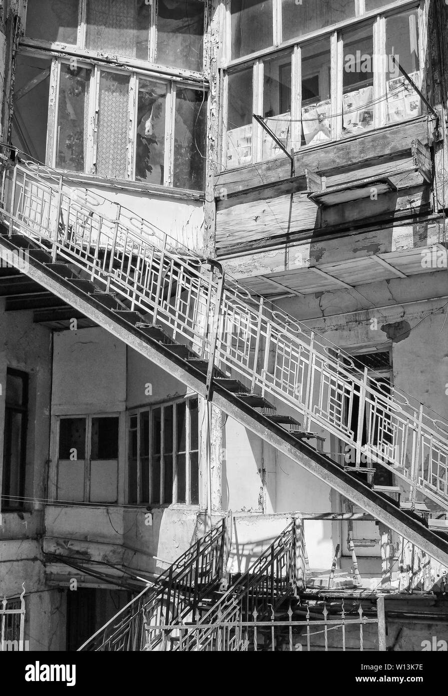 Dwelling detail Black and White Stock Photos & Images - Alamy