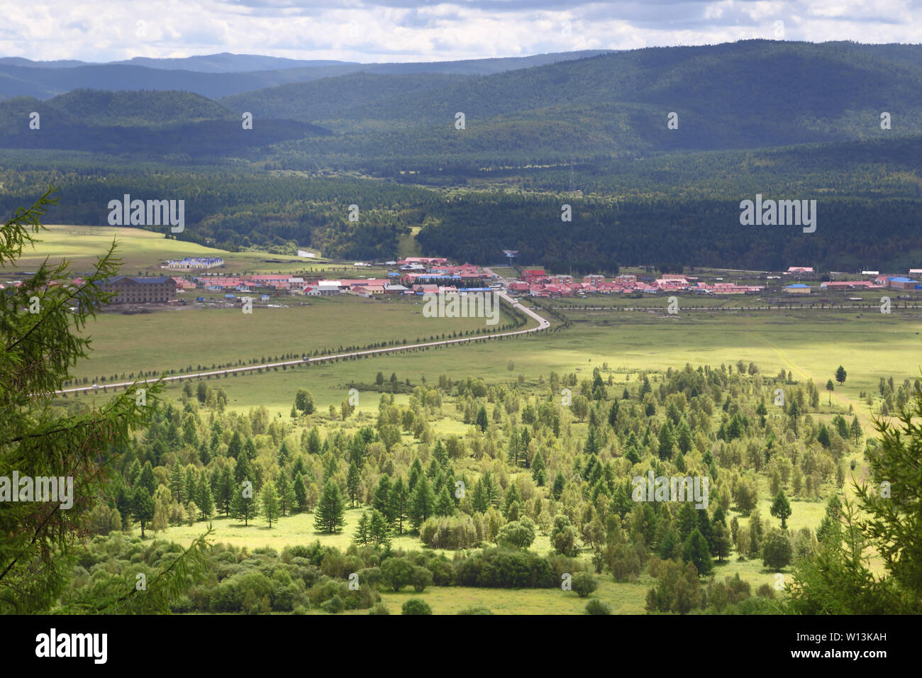 The beautiful Hulunbuir prairie, the Mongolian prairie Stock Photo - Alamy
