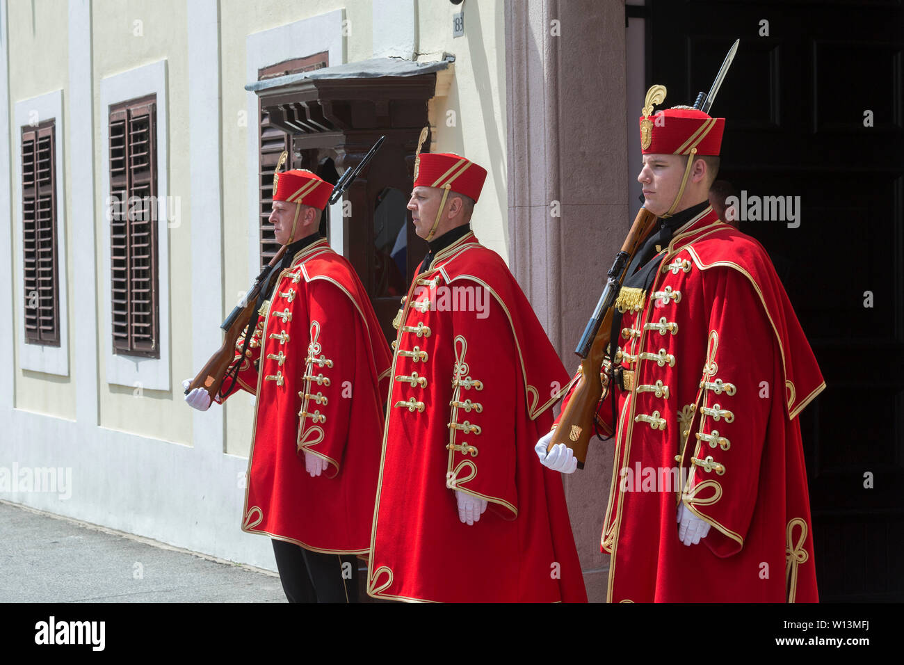 Croatian national guard Stock Photo - Alamy