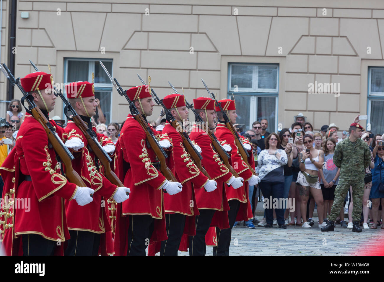 Croatian national guard Stock Photo - Alamy