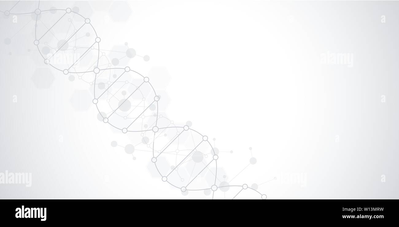 DNA strand background and genetic engineering or laboratory research ...