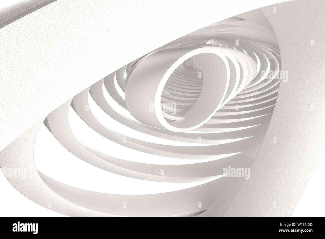 Three-dimensional rendering, white surface channel Stock Photo - Alamy