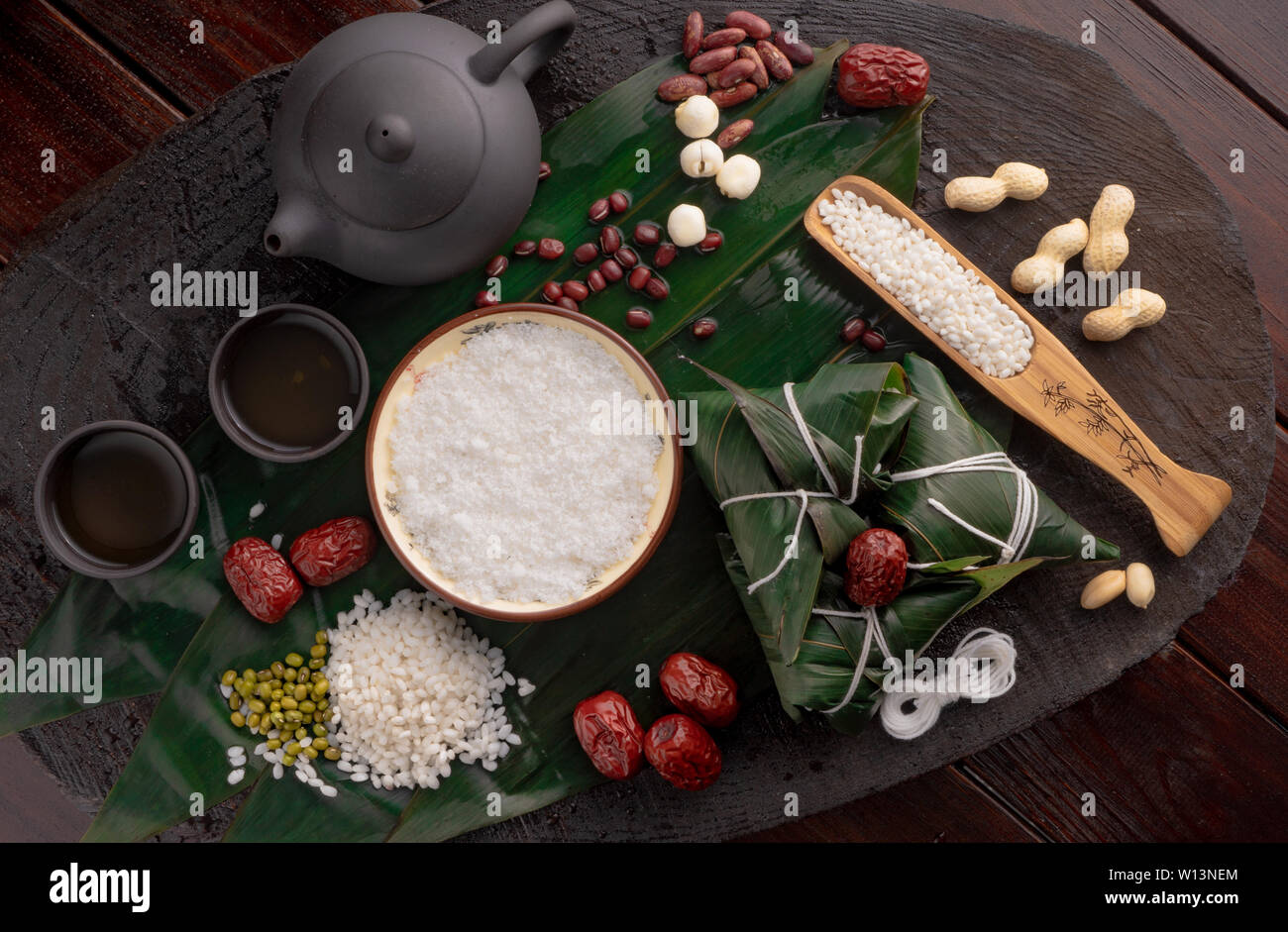 Chinese traditional Dragon Boat Festival food dumplings Stock Photo - Alamy