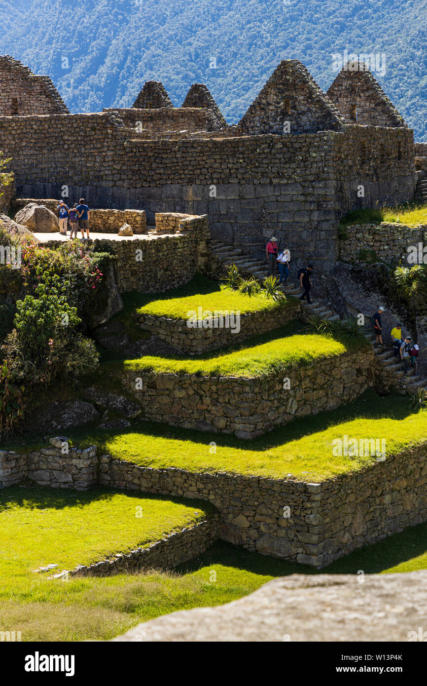 Machu Picchu, Urubamba, Cusco region, Peru, South America Stock Photo ...