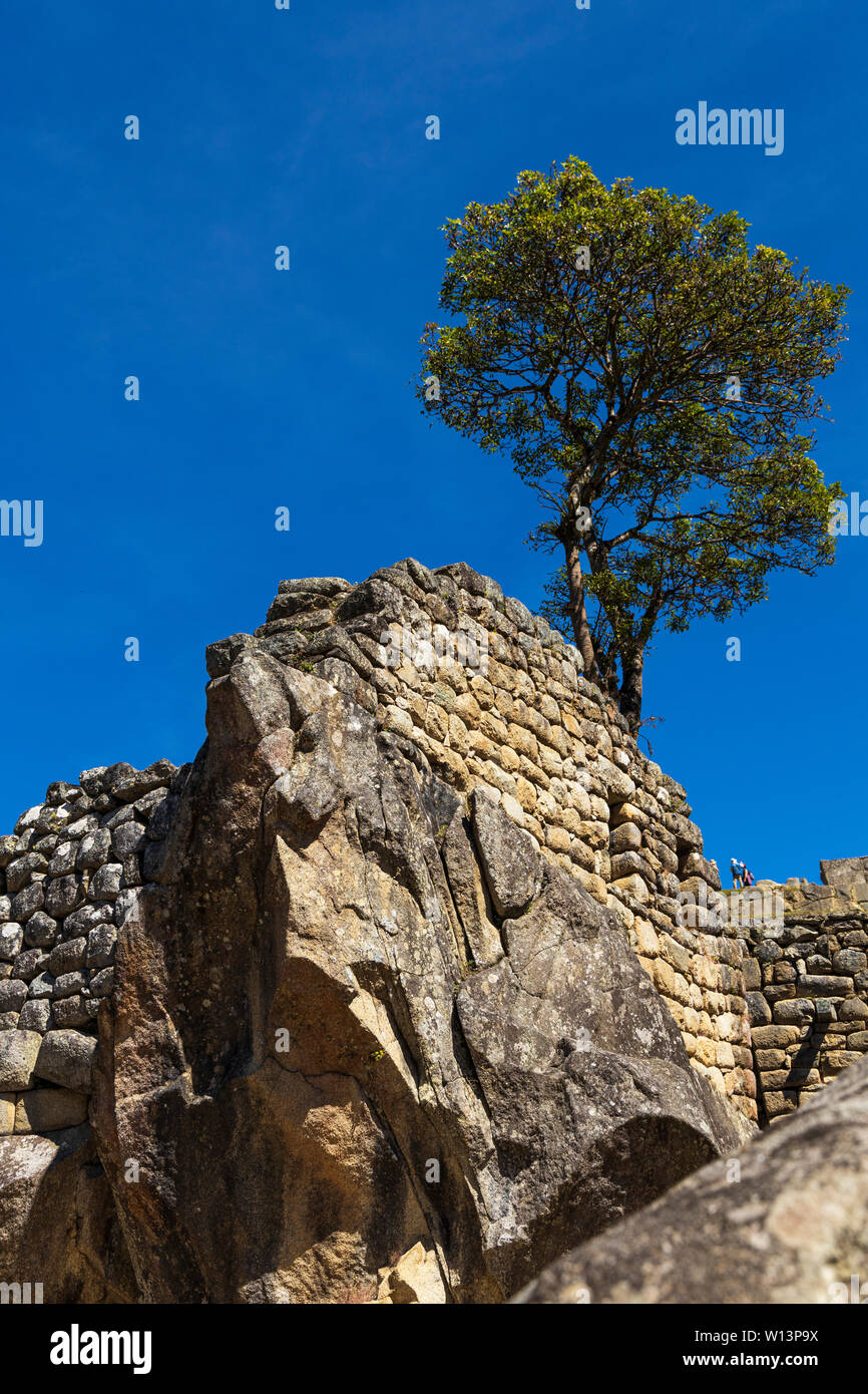 Temple of the Condor, Machu Picchu, Urubamba, Cusco region, Peru, South ...