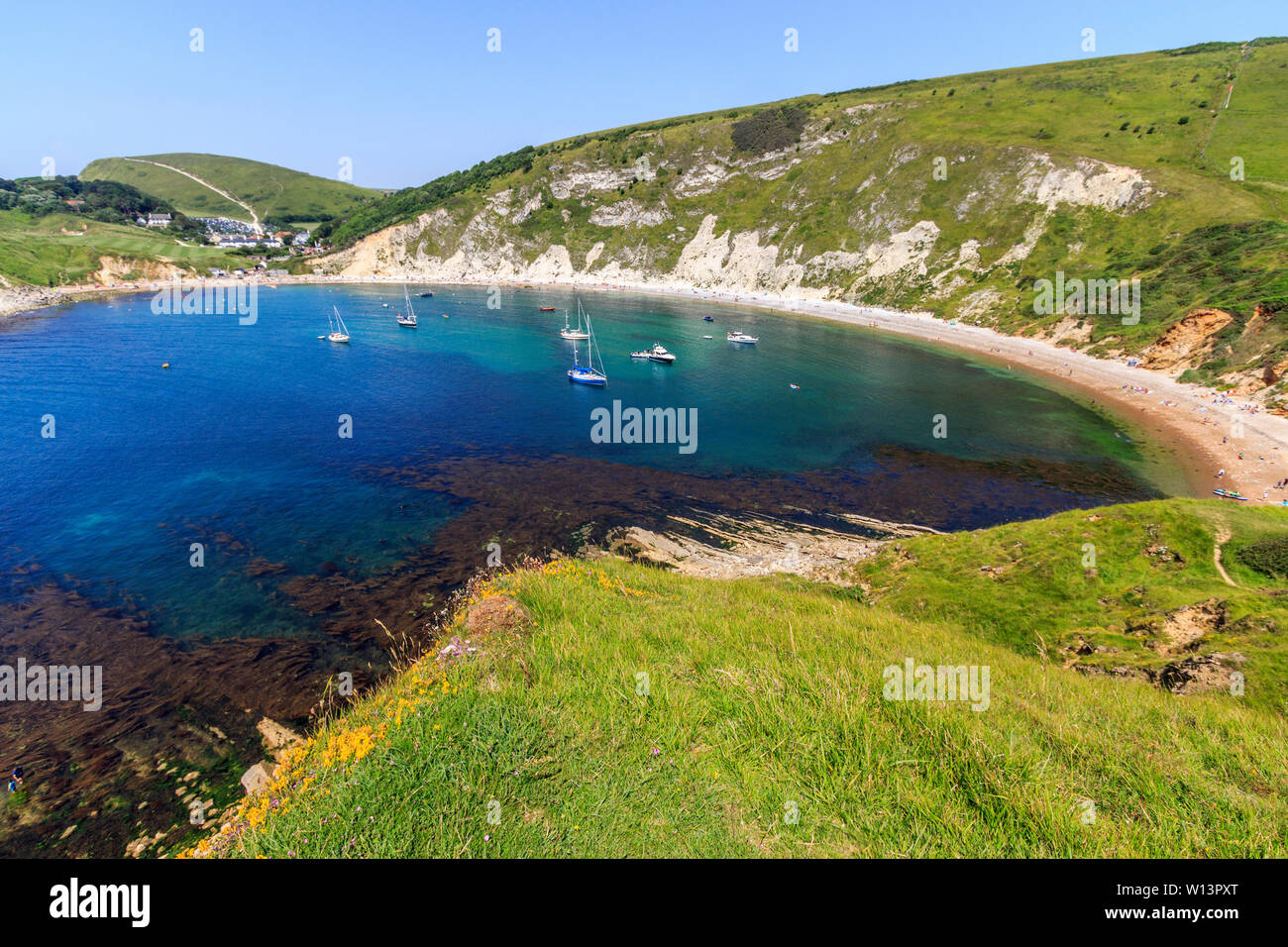 lulworth cove, dorset, england, uk Stock Photo - Alamy