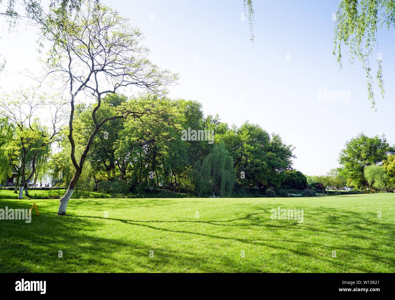 Spring color of West Lake Scenic Area Stock Photo - Alamy