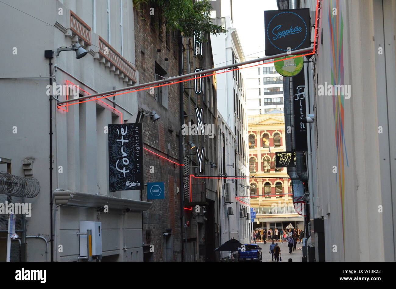 Fort Lane, Auckland City Stock Photo - Alamy
