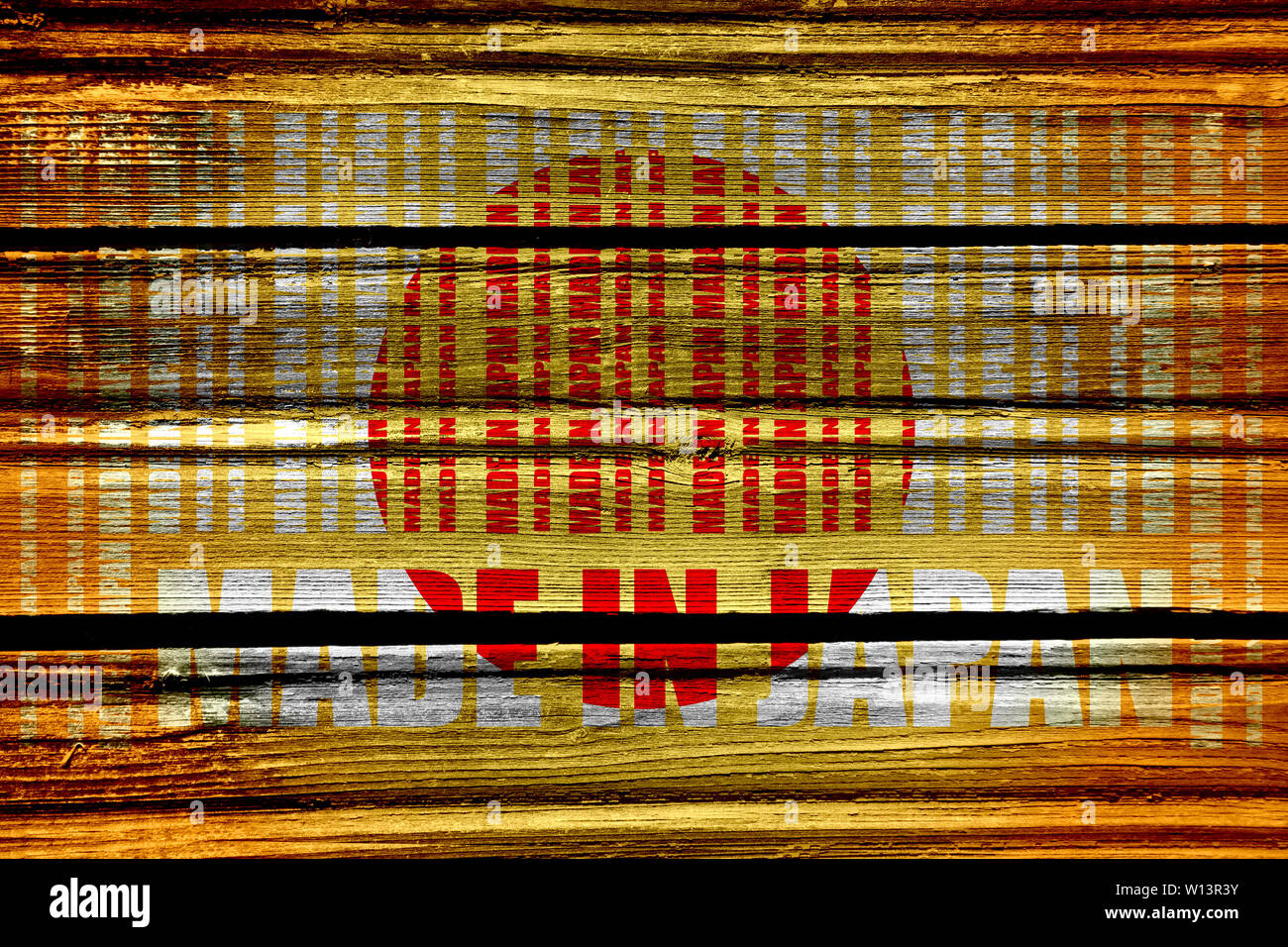 Made in Japan text and bar code from same words Stock Photo - Alamy